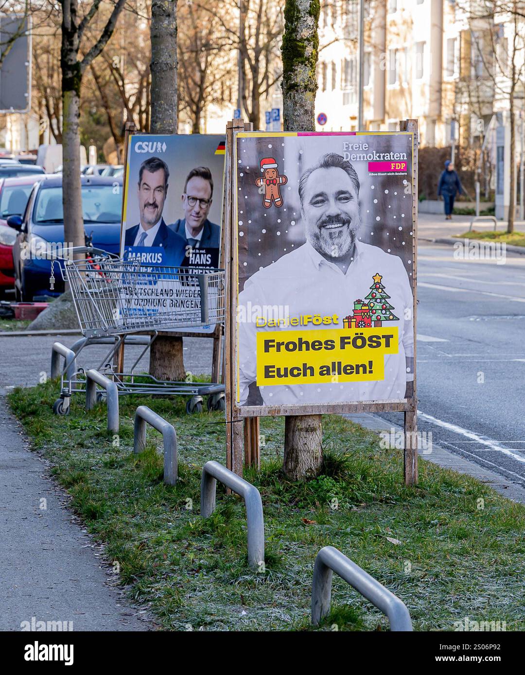 Muenchen GER, Themenbild, Wahlplakate zur Bundestagswahl in Deutschland ...