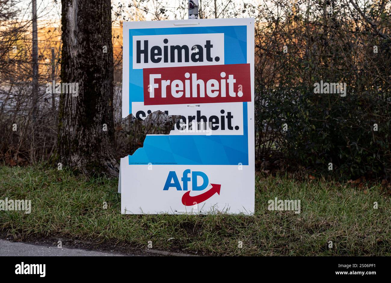 Muenchen GER, Themenbild, Wahlplakate zur Bundestagswahl in Deutschland ...