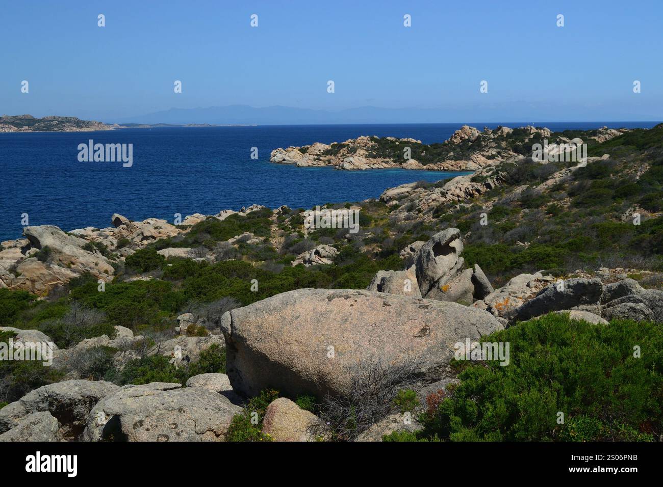 The coast of Caprera island Stock Photo - Alamy