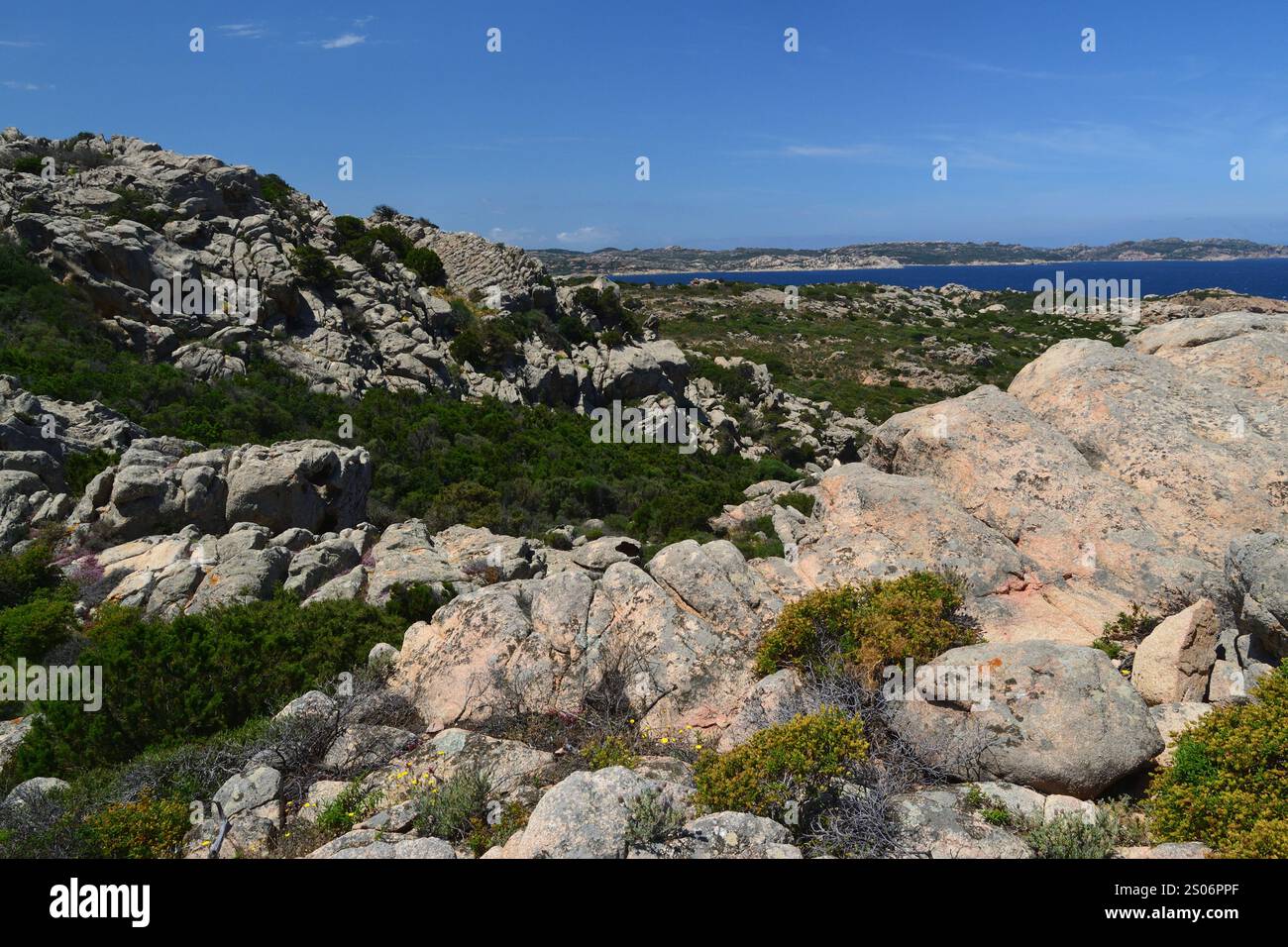 The coast of Caprera island Stock Photo - Alamy