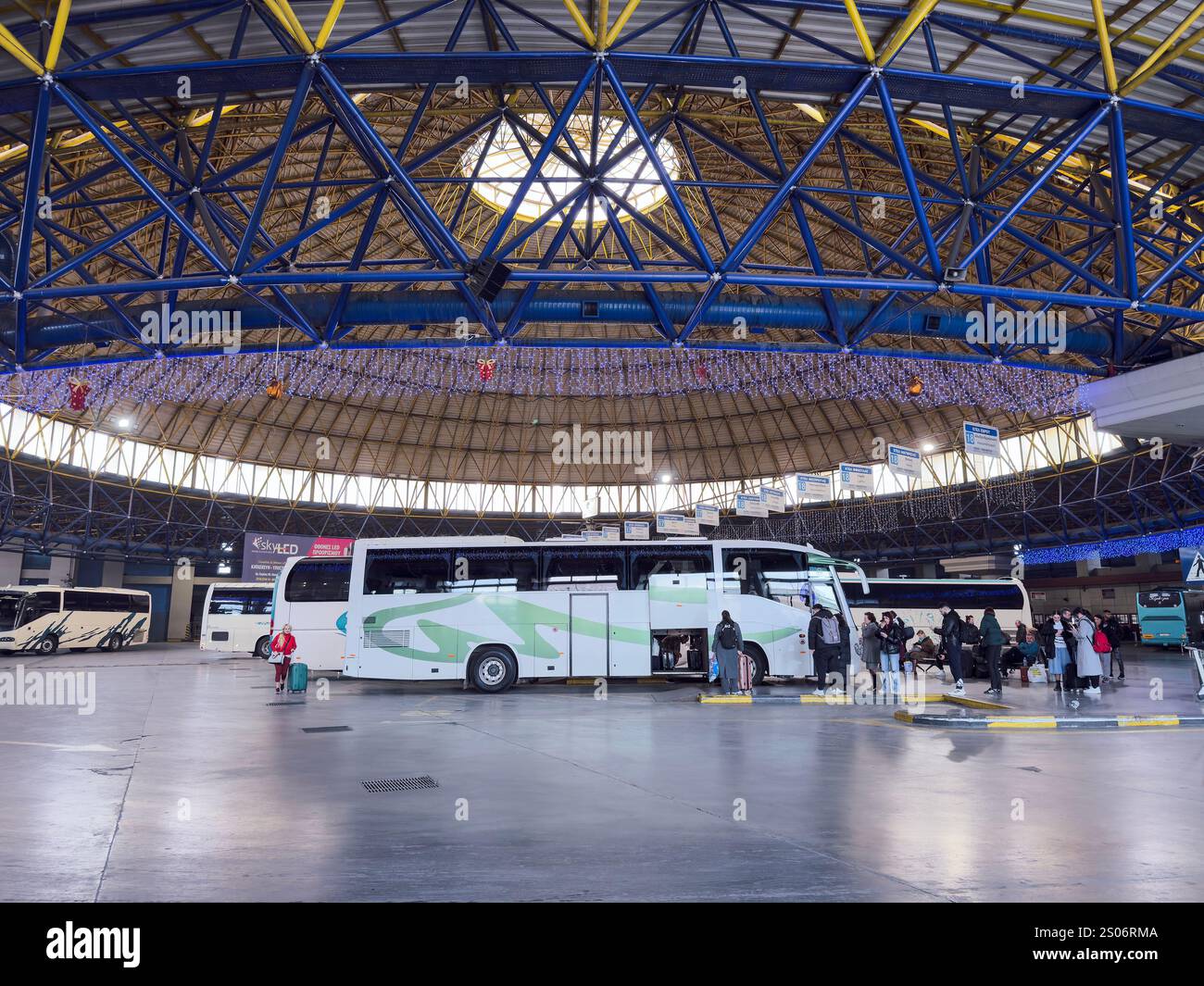 Thessaloniki, Greece Macedonia Intercity KTEL Bus Station Terminal with ...
