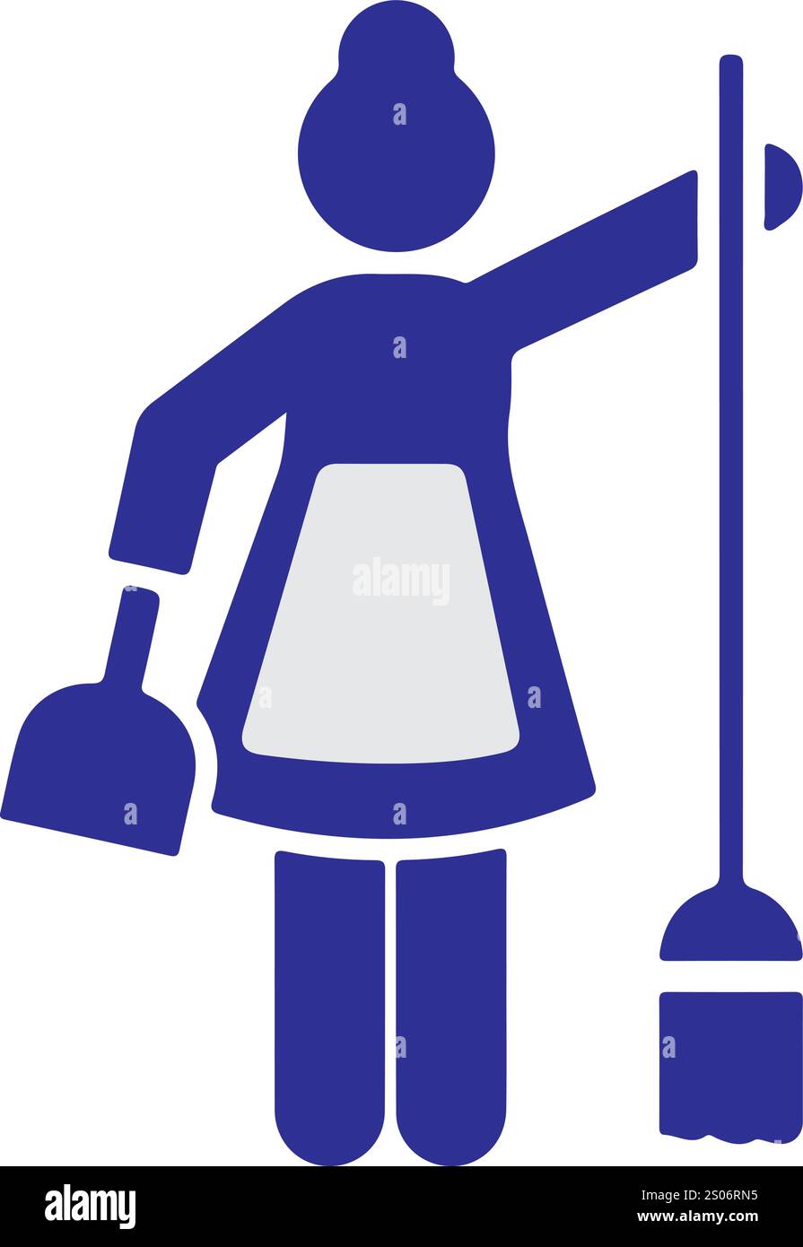 vector hotel, housekeeper, maid, human character icon Stock Vector ...