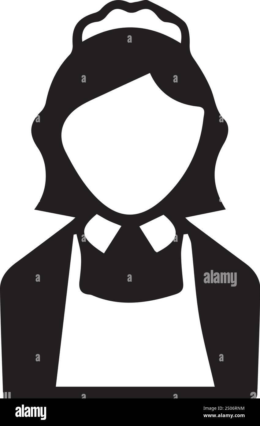 vector hotel, housekeeper, maid, human character icon Stock Vector ...