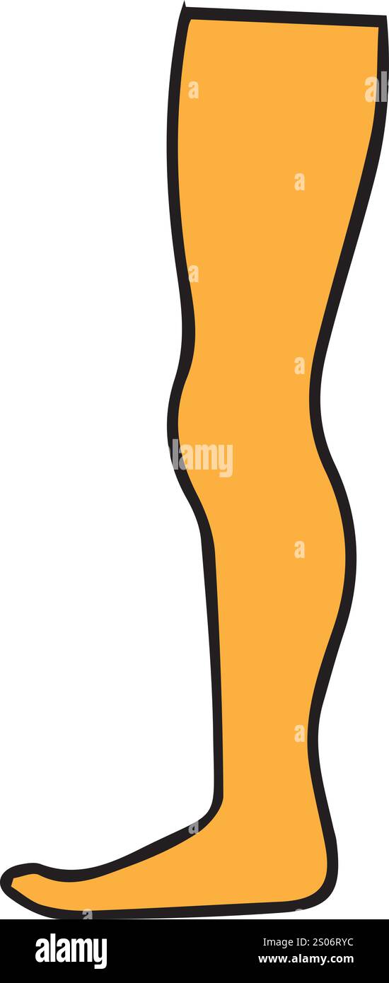 vector leg, prosthetic leg, human organ drawing Stock Vector Image ...