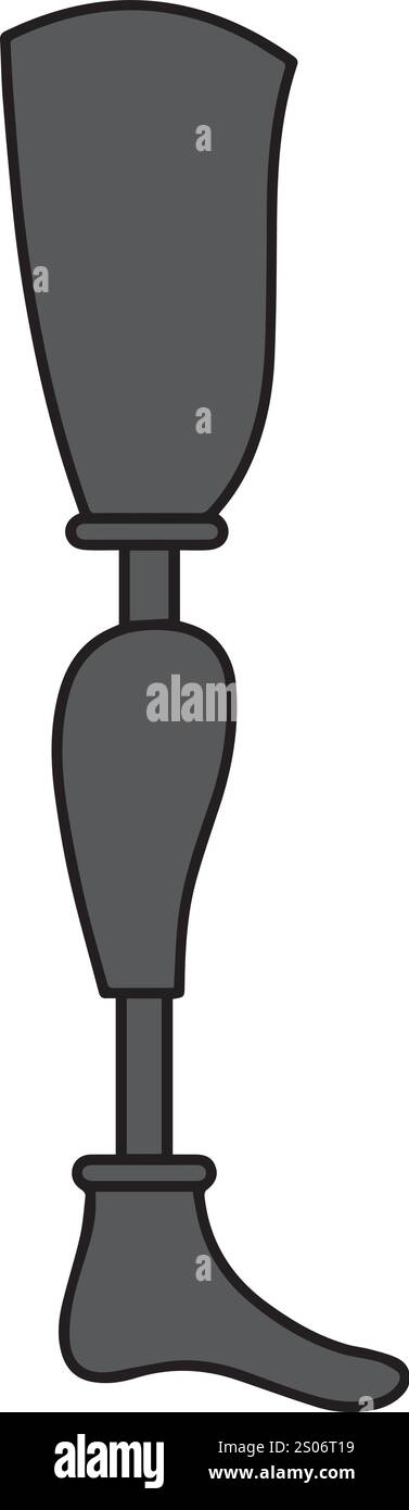 vector leg, prosthetic leg, human organ drawing Stock Vector Image ...