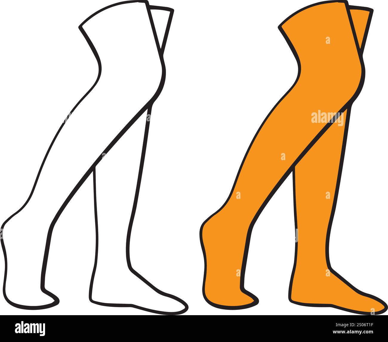 vector leg, prosthetic leg, human organ drawing Stock Vector Image ...