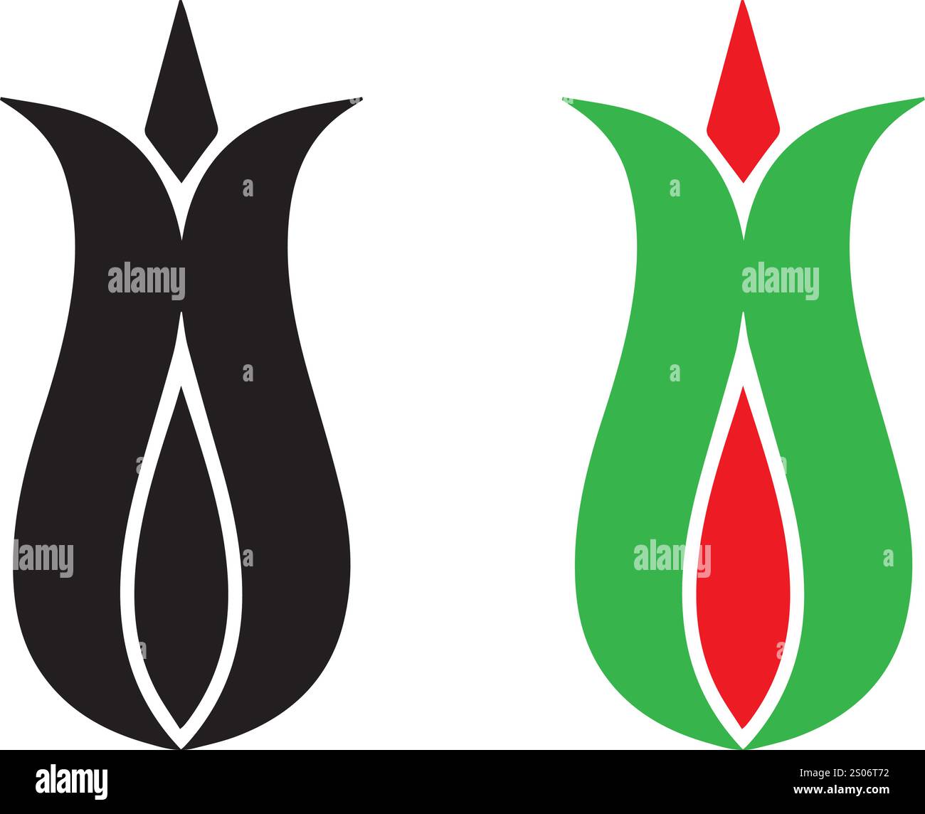 Tulip flower pattern Stock Vector Images - Alamy