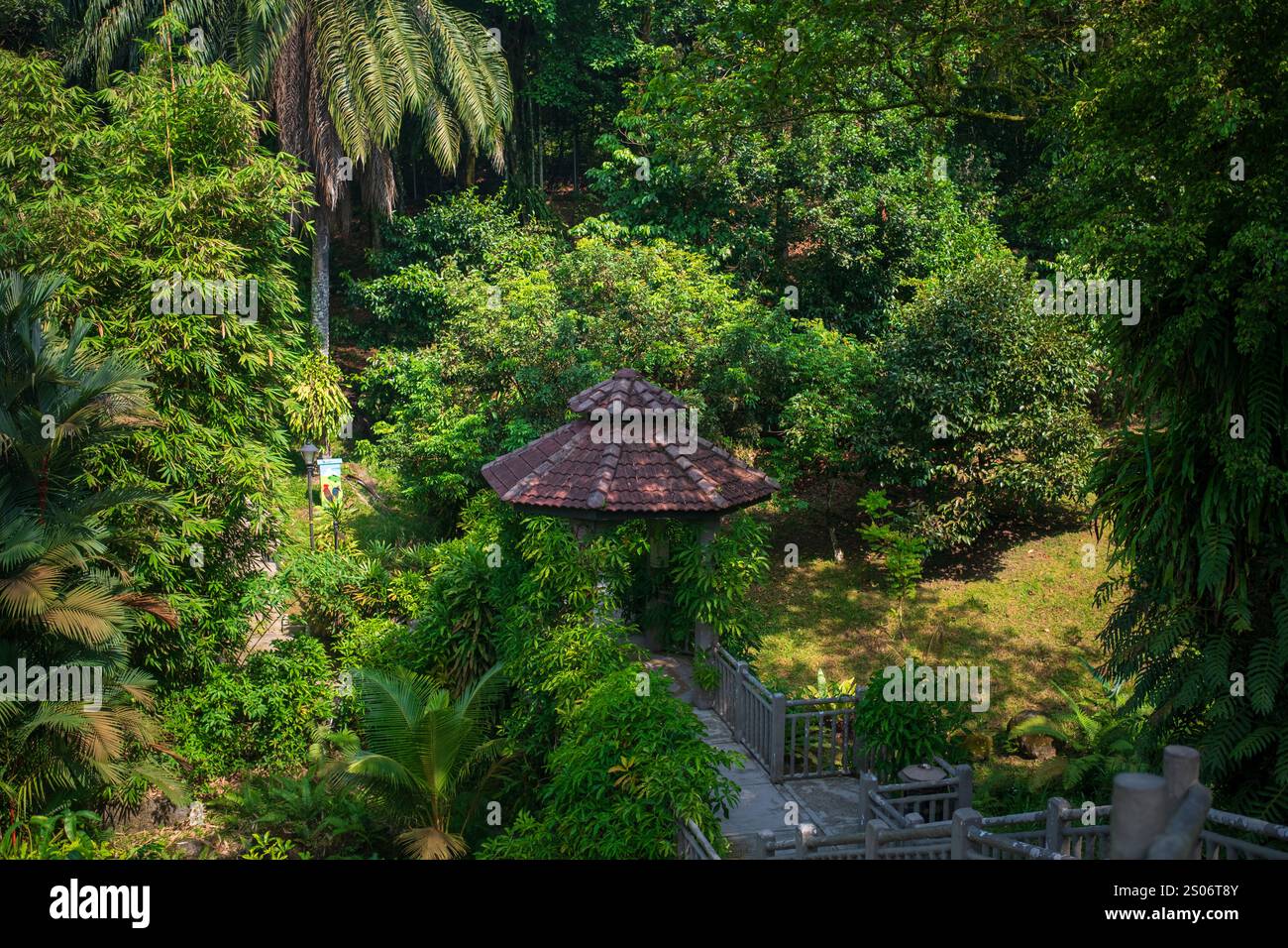Infrastructure of the Kuala Lumpur Perdana Botanical Garden featuring ...