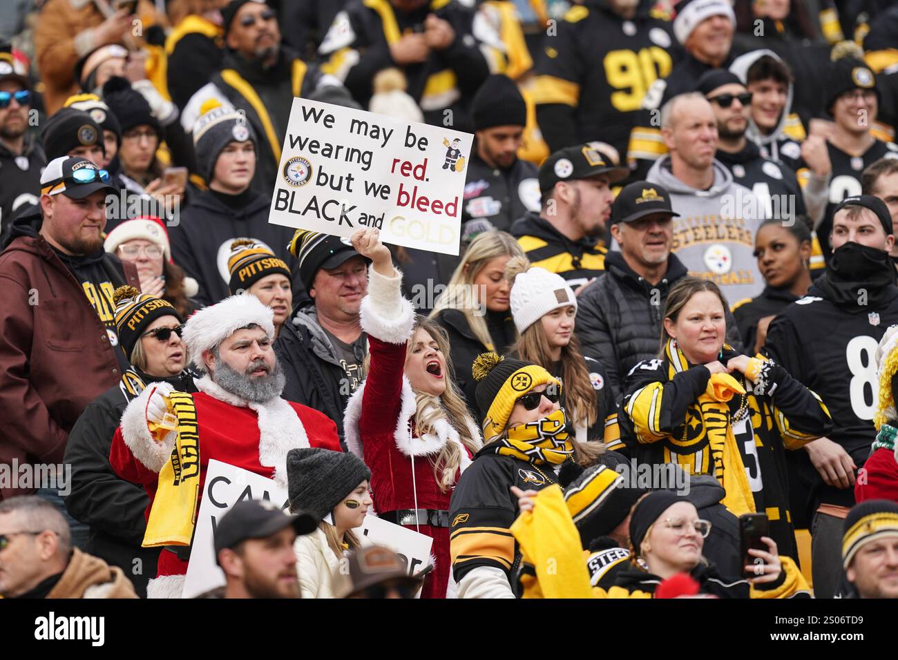 Fans cheer during the first half of an NFL football game between the ...
