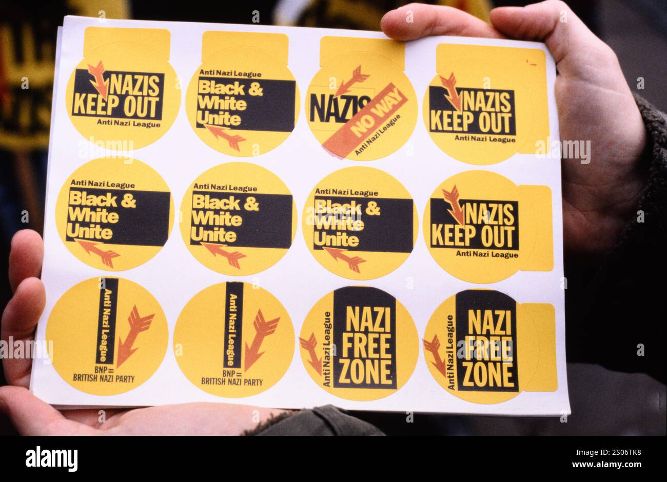 Anti nazi league stickers hi-res stock photography and images - Alamy