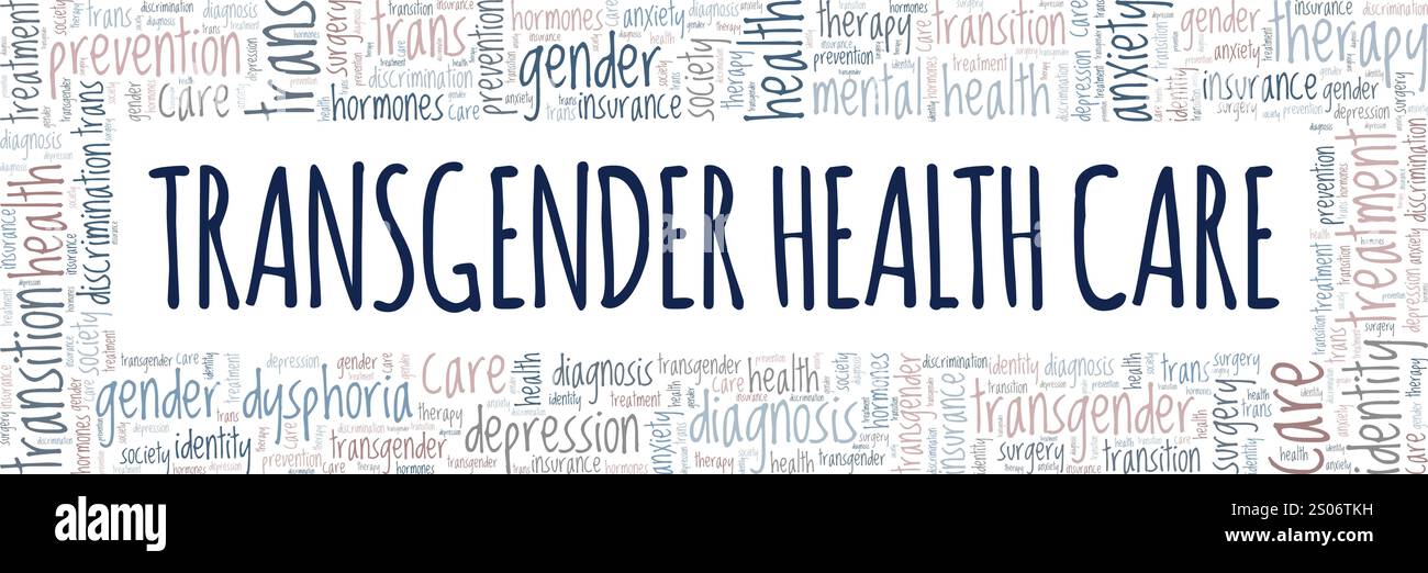 Transgender Health Care word cloud conceptual design isolated on white ...