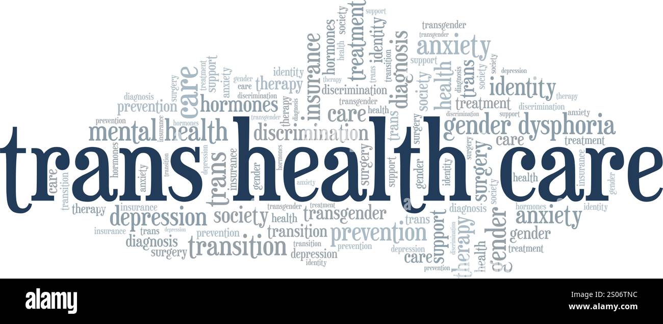 Transgender Health Care word cloud conceptual design isolated on white ...