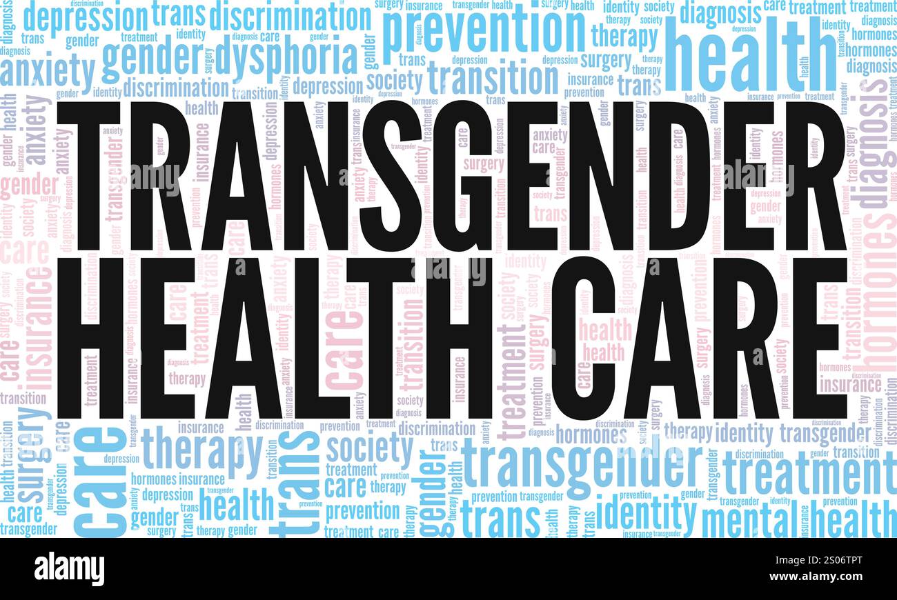 Transgender Health Care word cloud conceptual design isolated on white ...