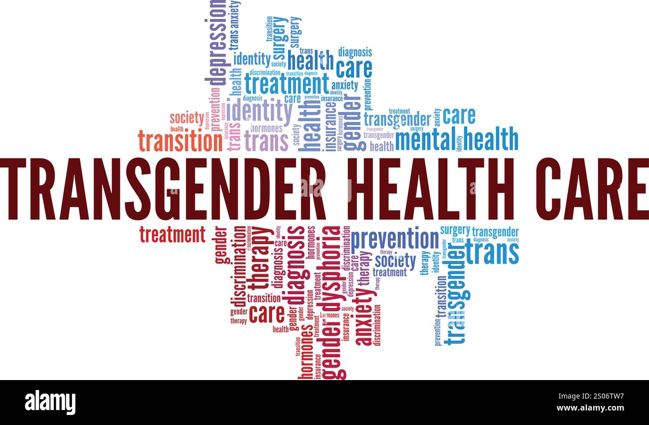Transgender Health Care word cloud conceptual design isolated on white ...