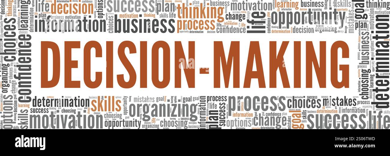 Decision-Making word cloud conceptual design isolated on white ...