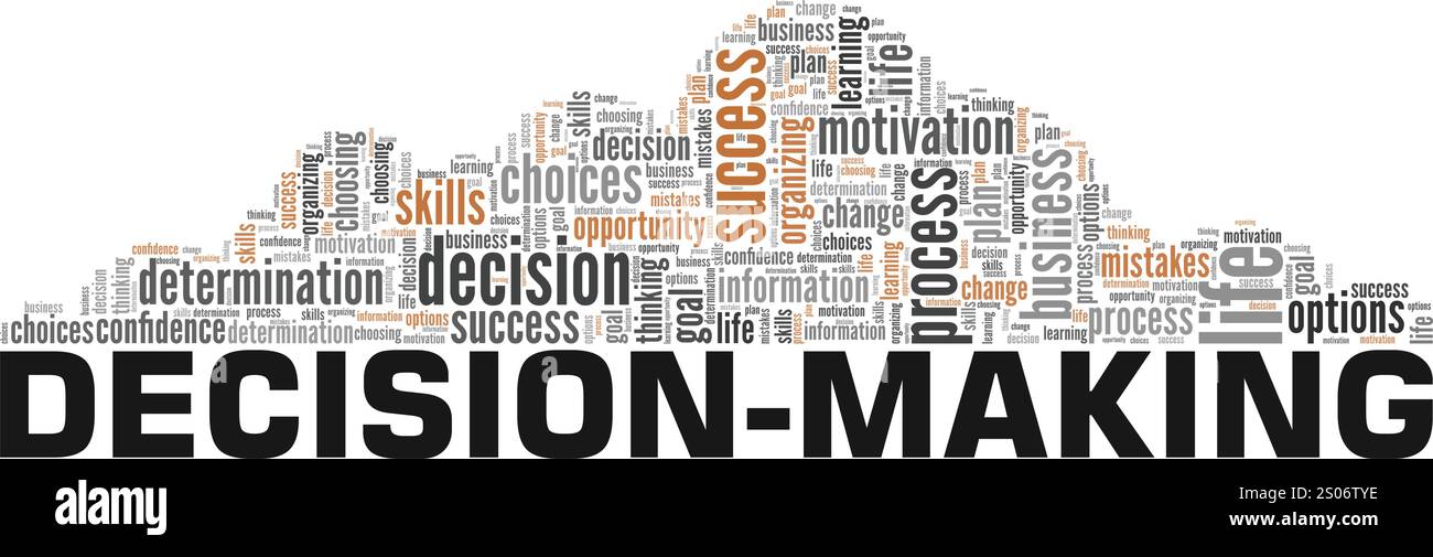 Decision-Making word cloud conceptual design isolated on white ...