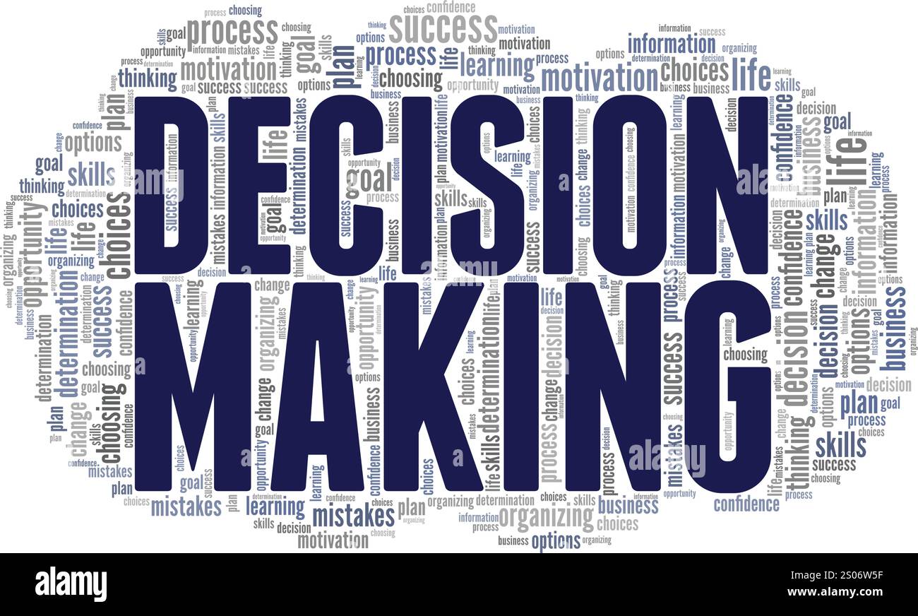 Decision-Making word cloud conceptual design isolated on white ...