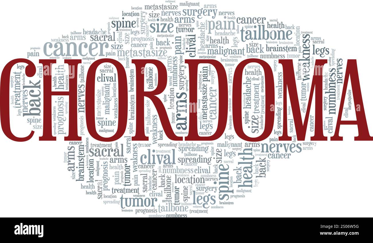 Chordoma word cloud conceptual design isolated on white background ...