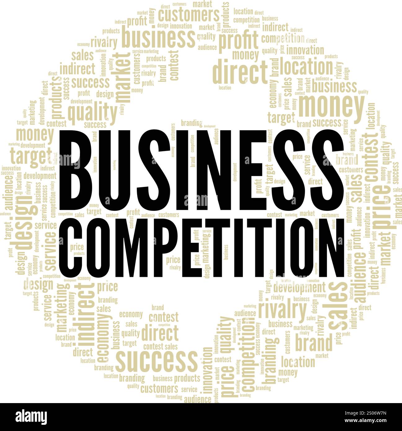Business Competition word cloud conceptual design isolated on white ...