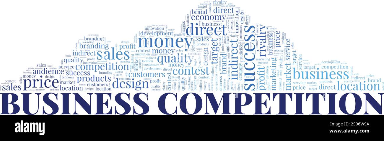 Business Competition word cloud conceptual design isolated on white ...