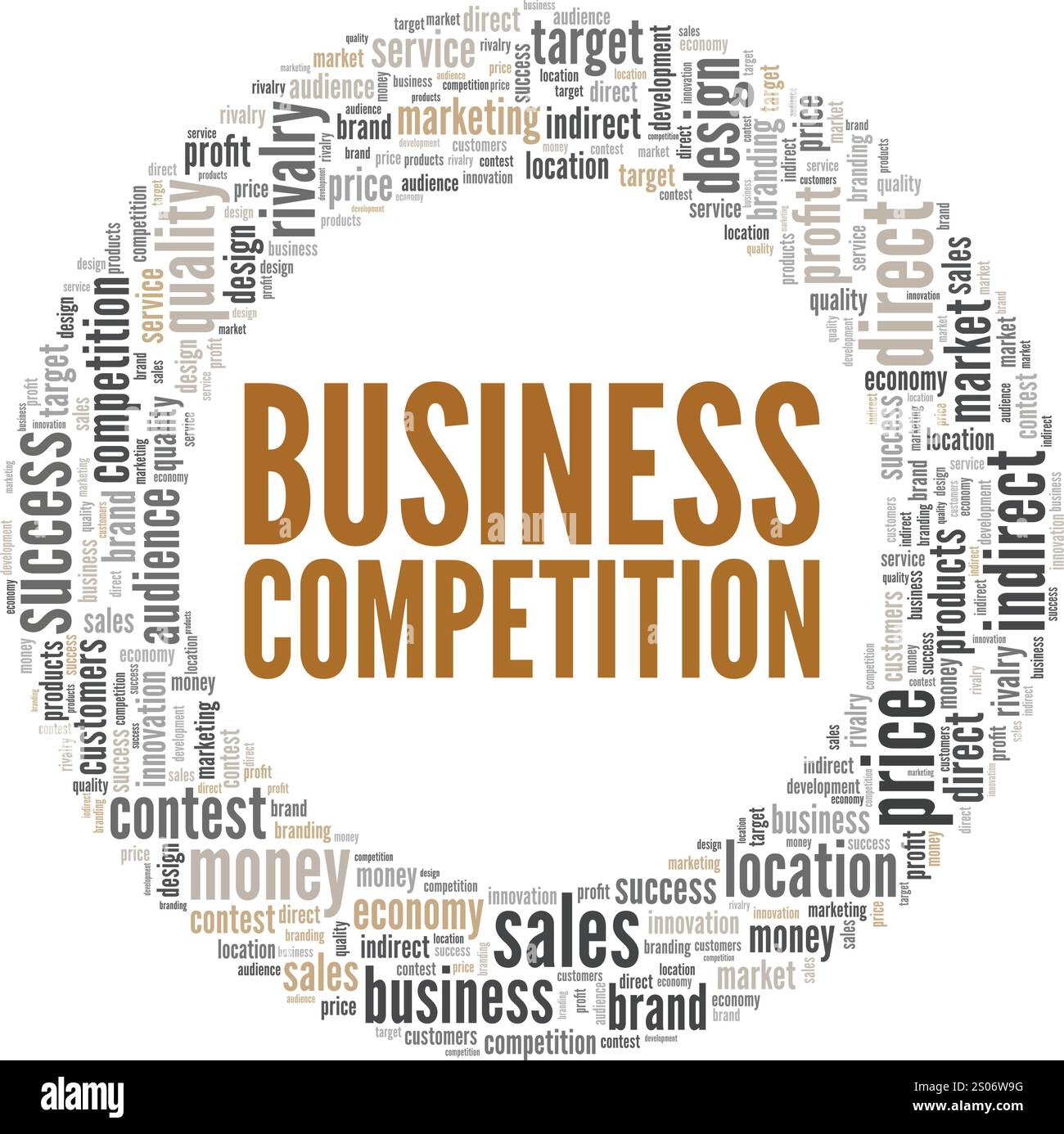 Business Competition word cloud conceptual design isolated on white ...