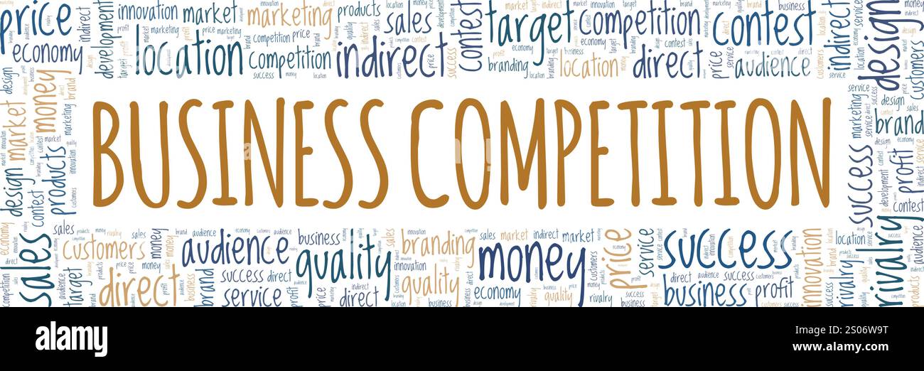 Business Competition word cloud conceptual design isolated on white ...