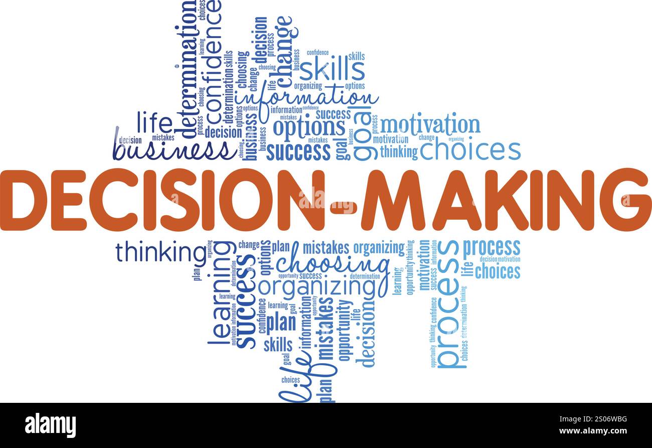 Decision-Making word cloud conceptual design isolated on white ...