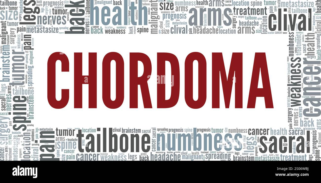 Chordoma word cloud conceptual design isolated on white background ...