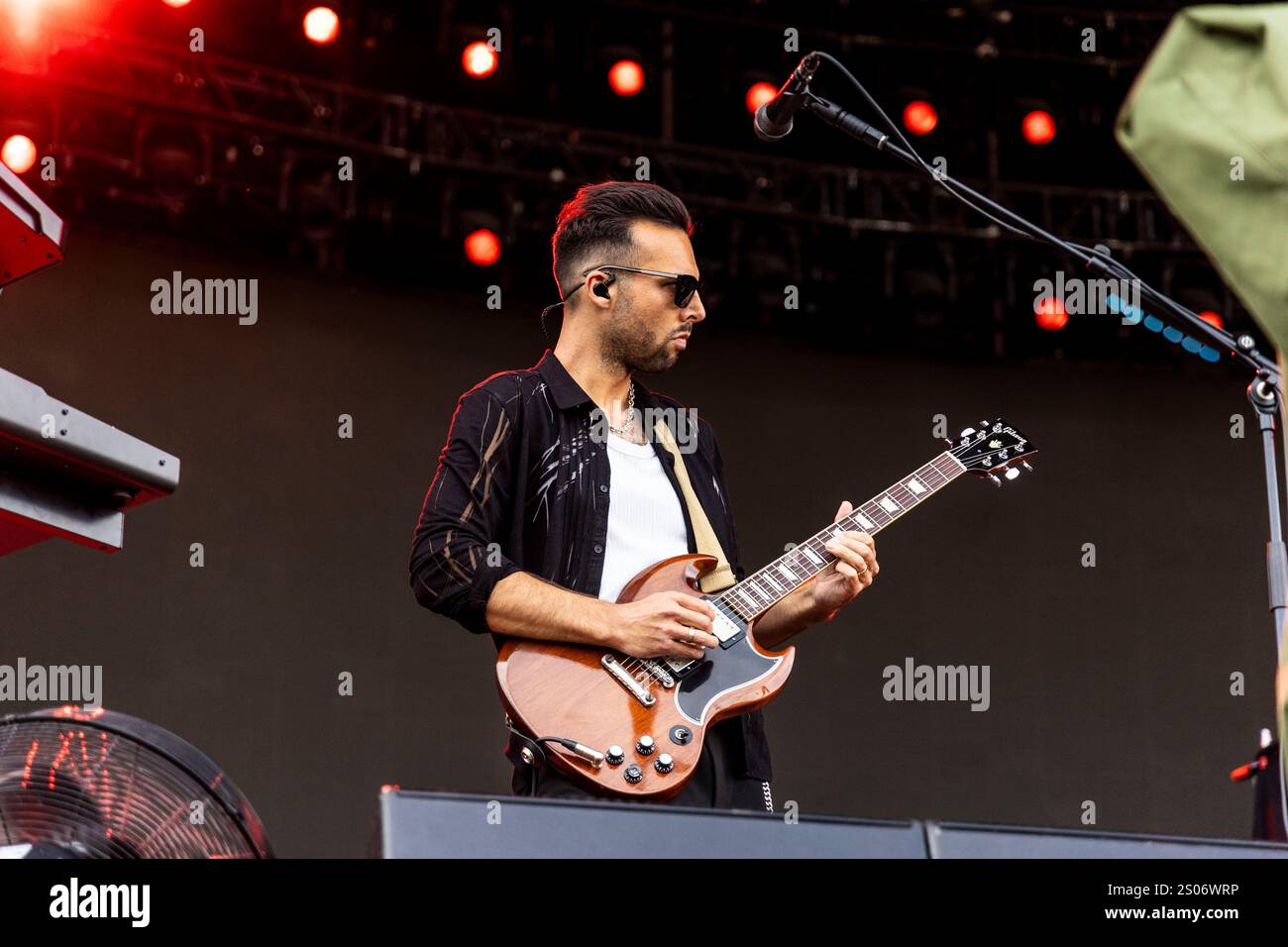 Milan, Italy. 16th June, 2024. Dominic Craik of Nothing But Thieves ...