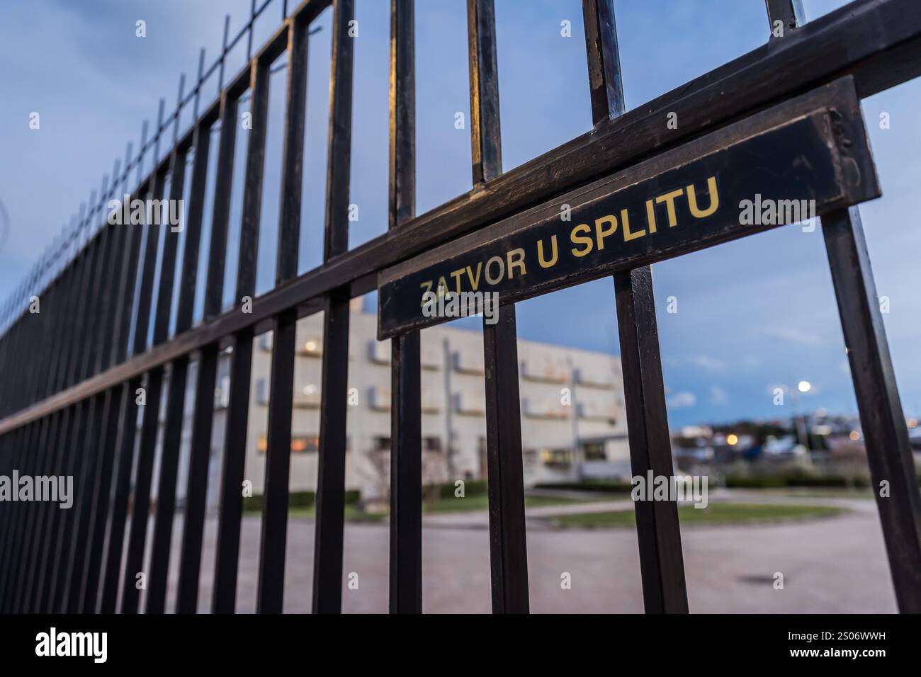 Split, Croatia. 25th Dec, 2024. View of the district prison where ...