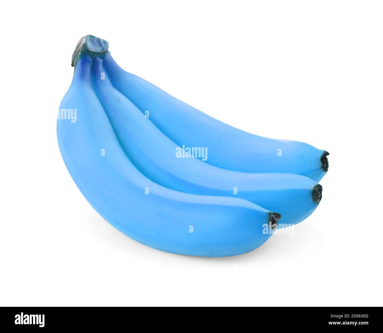 Bunch of light blue bananas on white background Stock Photo - Alamy