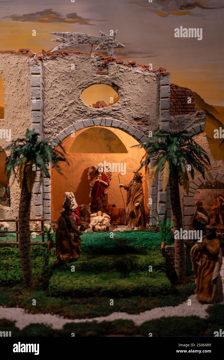 Italian Christmas Nativity Scene (Presepe Stock Photo - Alamy