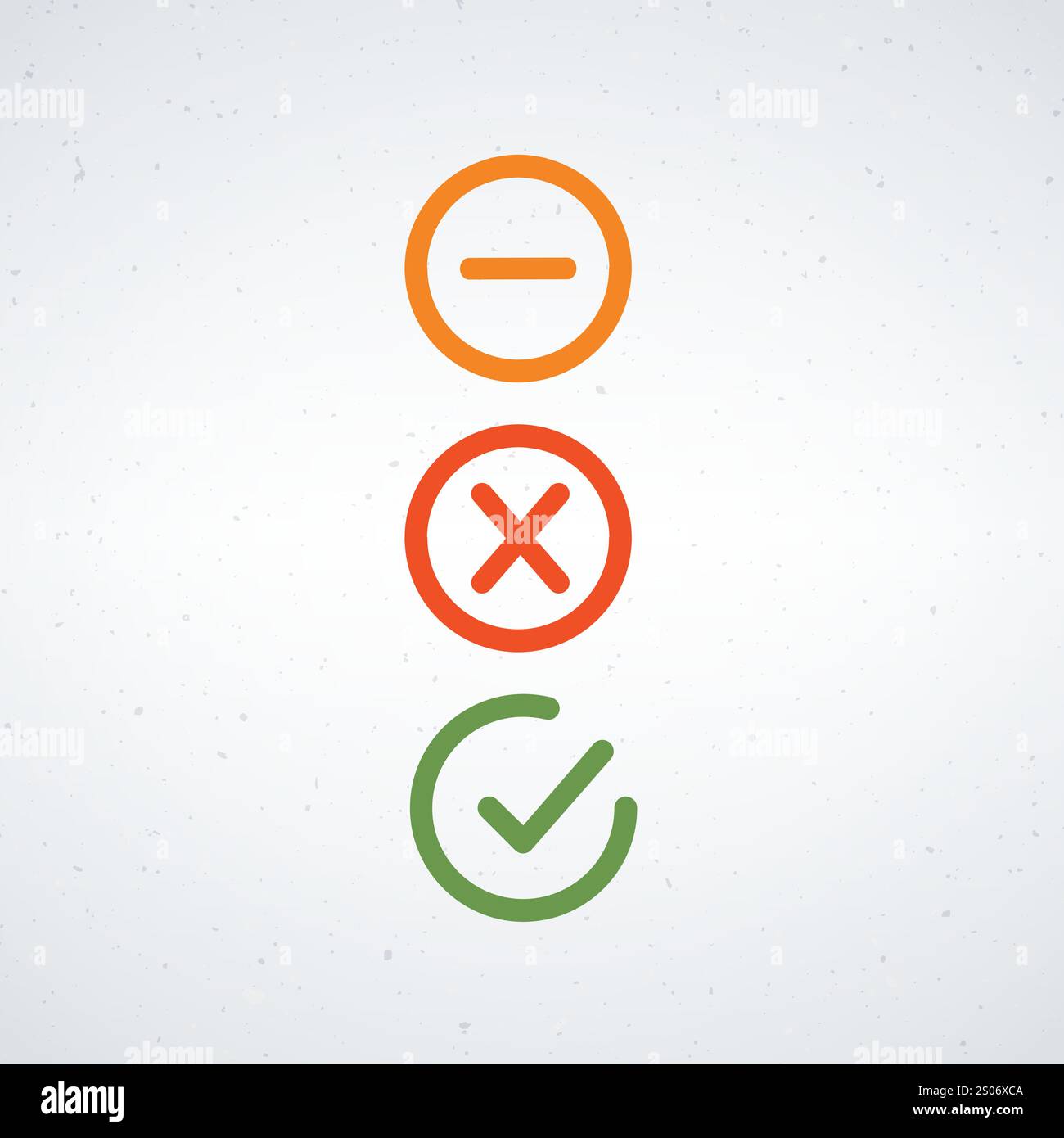 Set check mark and cross. quiz correct and wrong answers. Stock vector ...