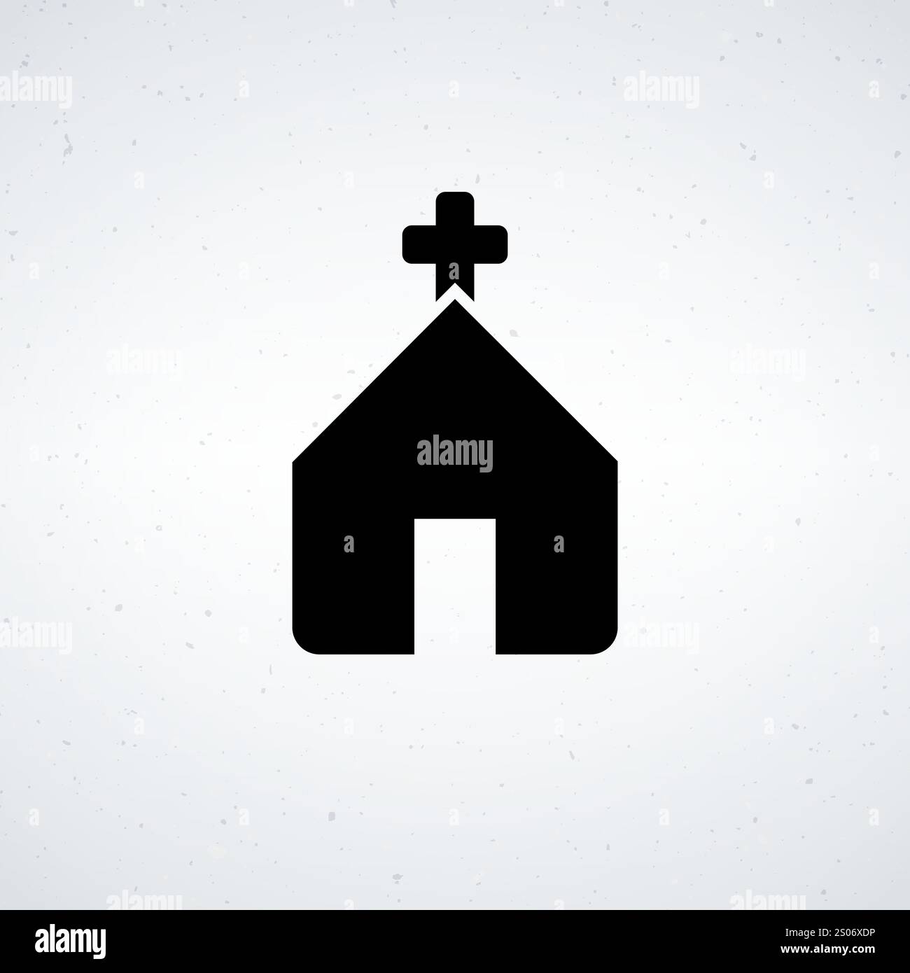 Simple christian Church icon with cross. Stock vector illustration ...