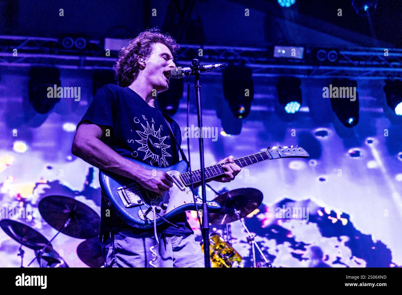 Milan, Italy. 31st Jan, 2024. Stu Mackenzie of King Gizzard & The ...