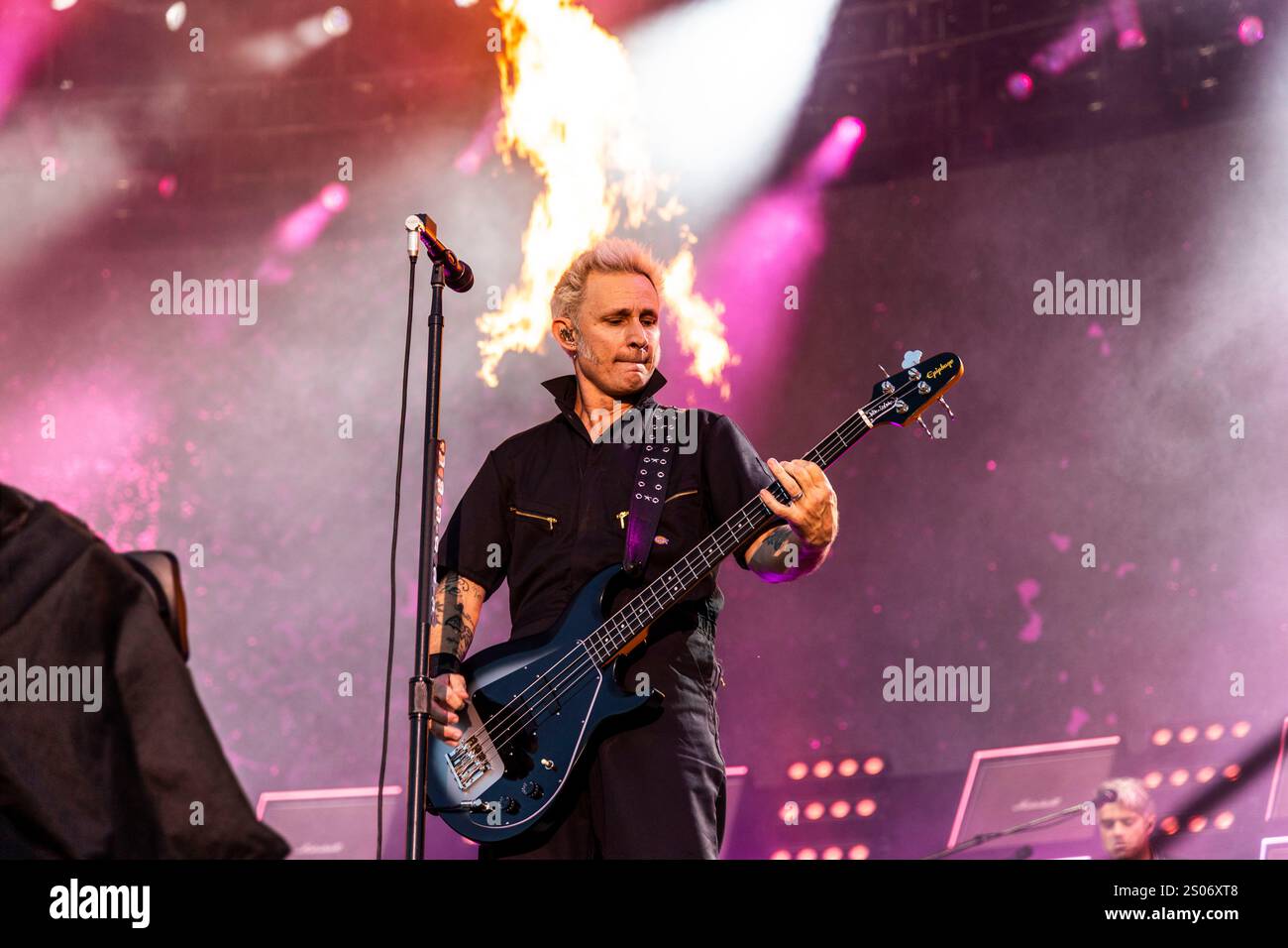 Milan Italy June 16, 2024 Green Day at I-Days 2024 Ippodromo Snai La ...