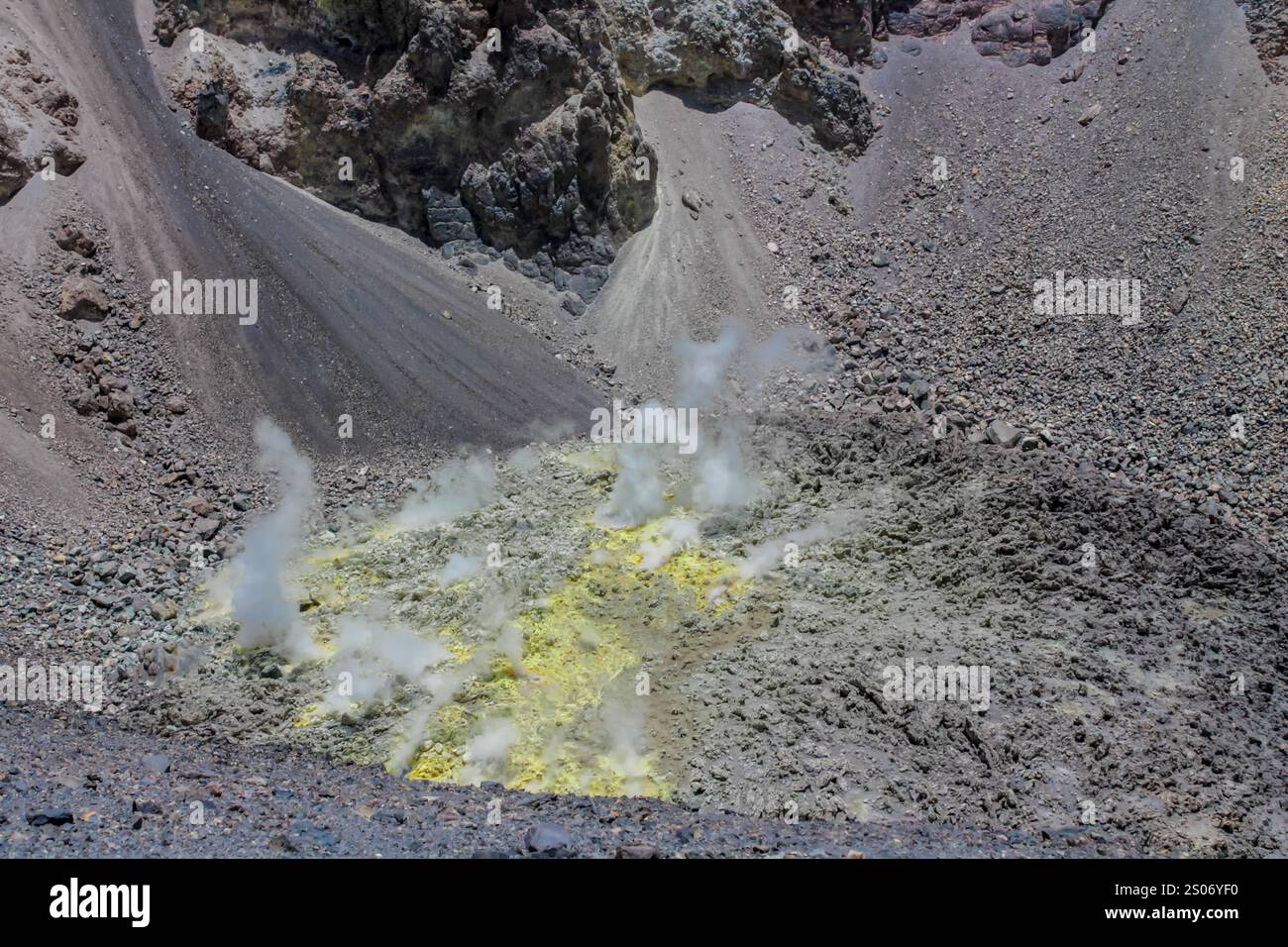 El Misti volcano crater in Peru near the city of Arequipa in Atacama ...