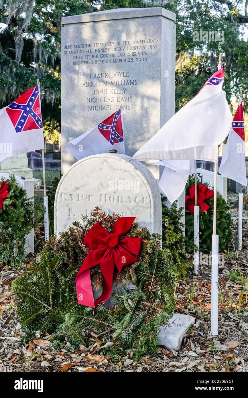 Charleston, United States. 22 December, 2024. The grave site of Horace ...