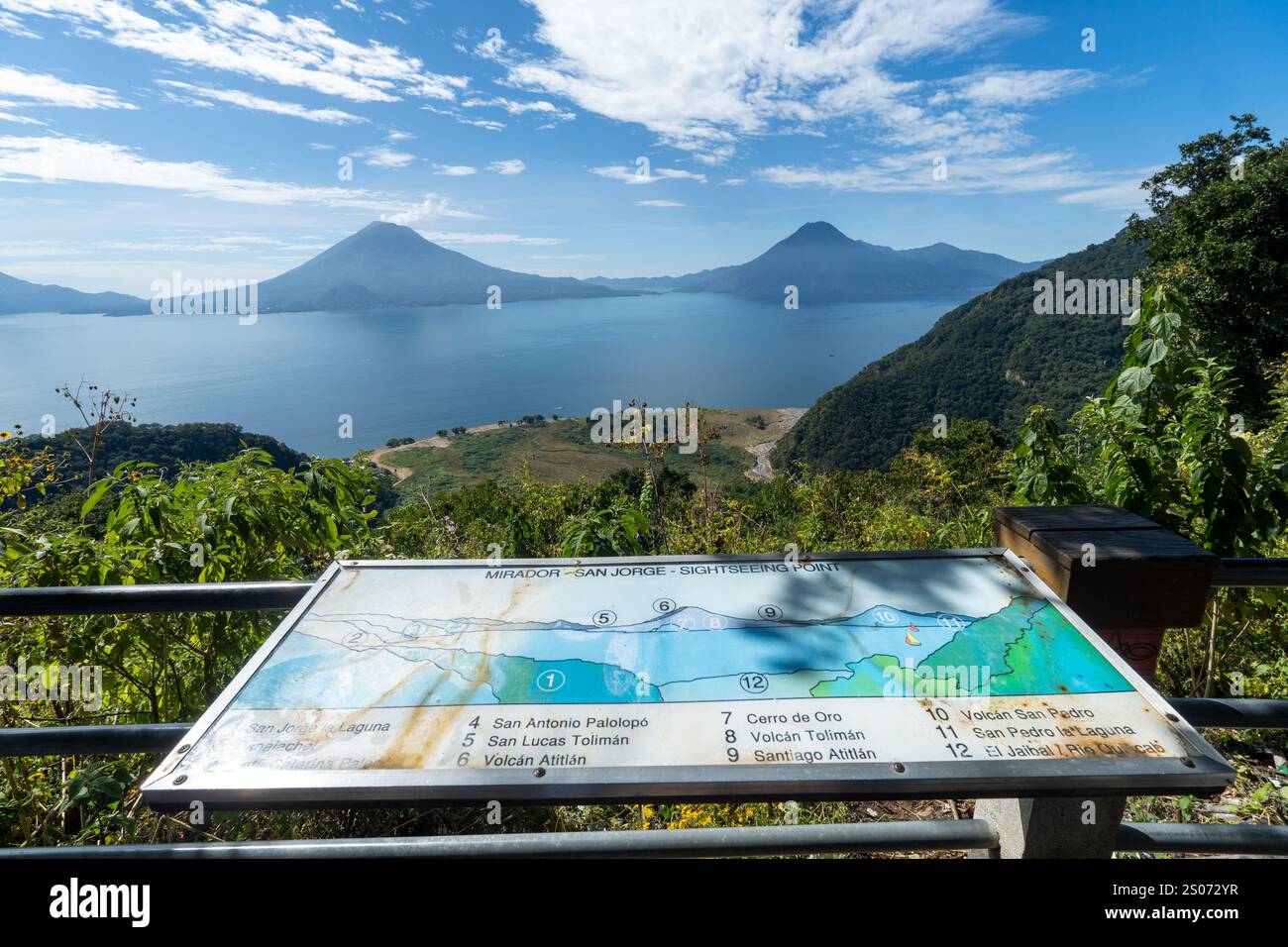 Viewpoint at Lake Atitlan, Guatemala Stock Photo - Alamy