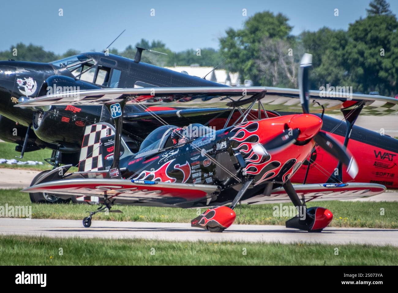 Pitts S-2 Series Biplane at Oshkosh EAA 2024 Stock Photo - Alamy