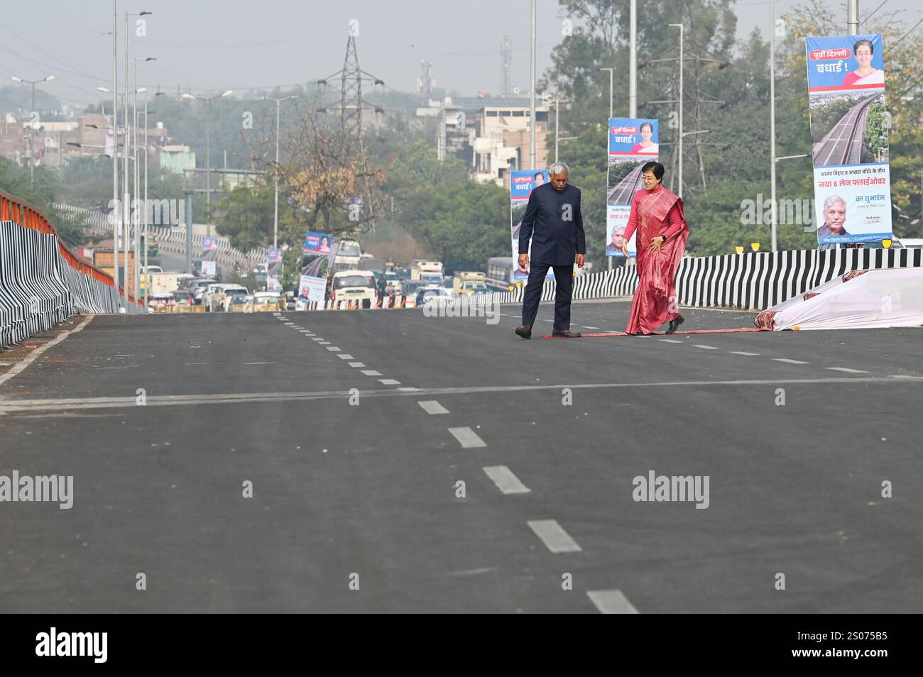 NEW DELHI, INDIA - DECEMBER 25: Delhi CM Atishi with Delhi Vidhan Sabha ...