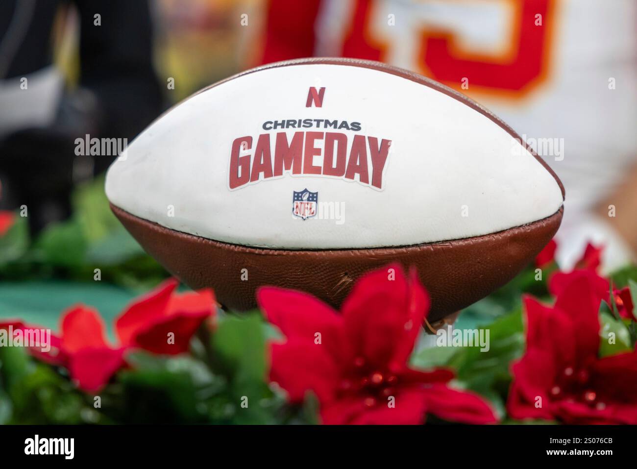 The Netflix Christmas Gameday postgame cake is pictured after an NFL ...
