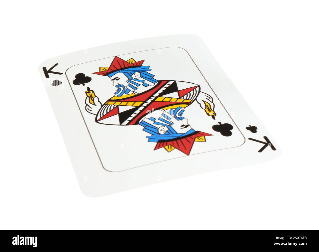 Poker game. One playing card isolated on white Stock Photo - Alamy