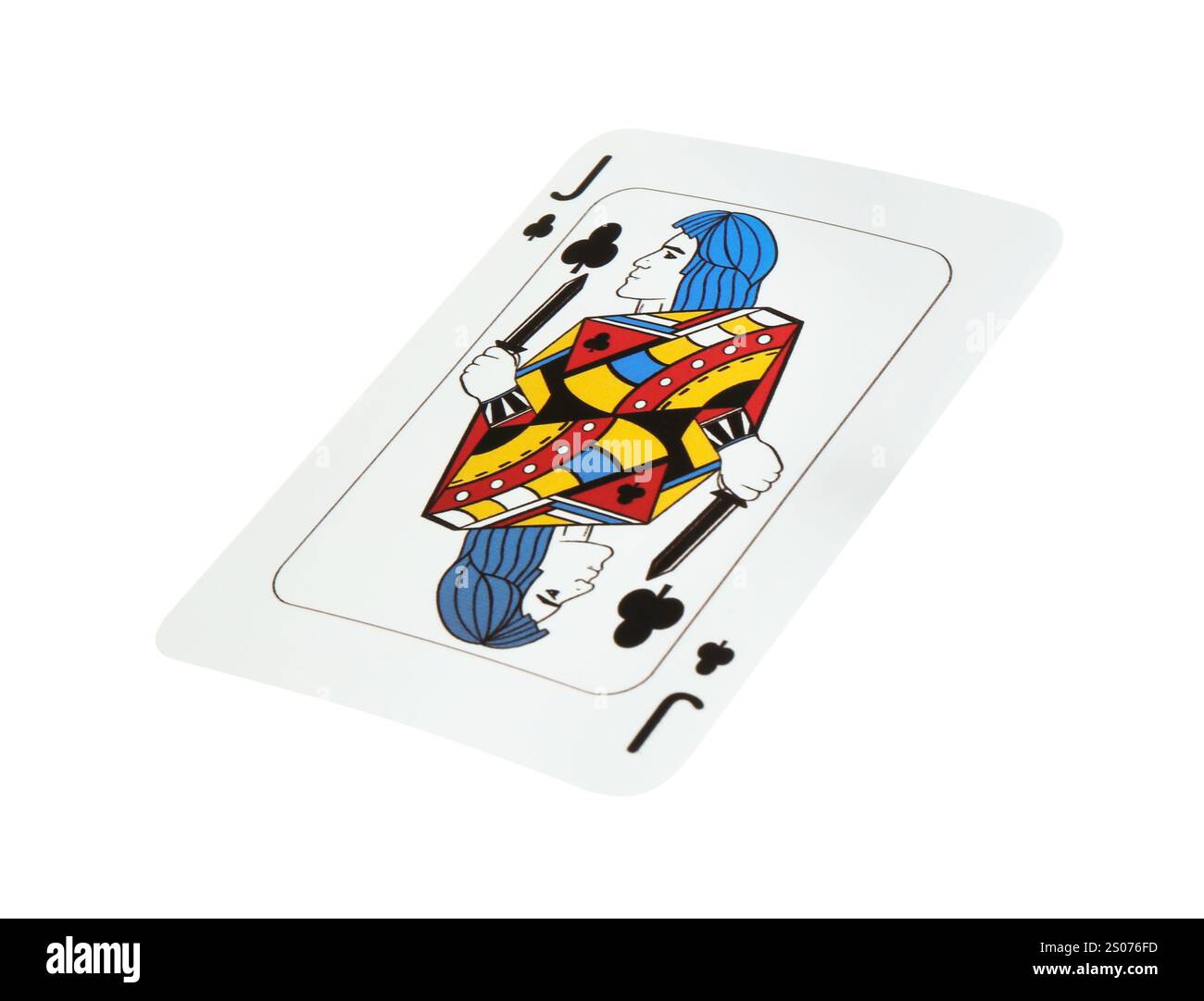 Poker game. One playing card isolated on white Stock Photo - Alamy