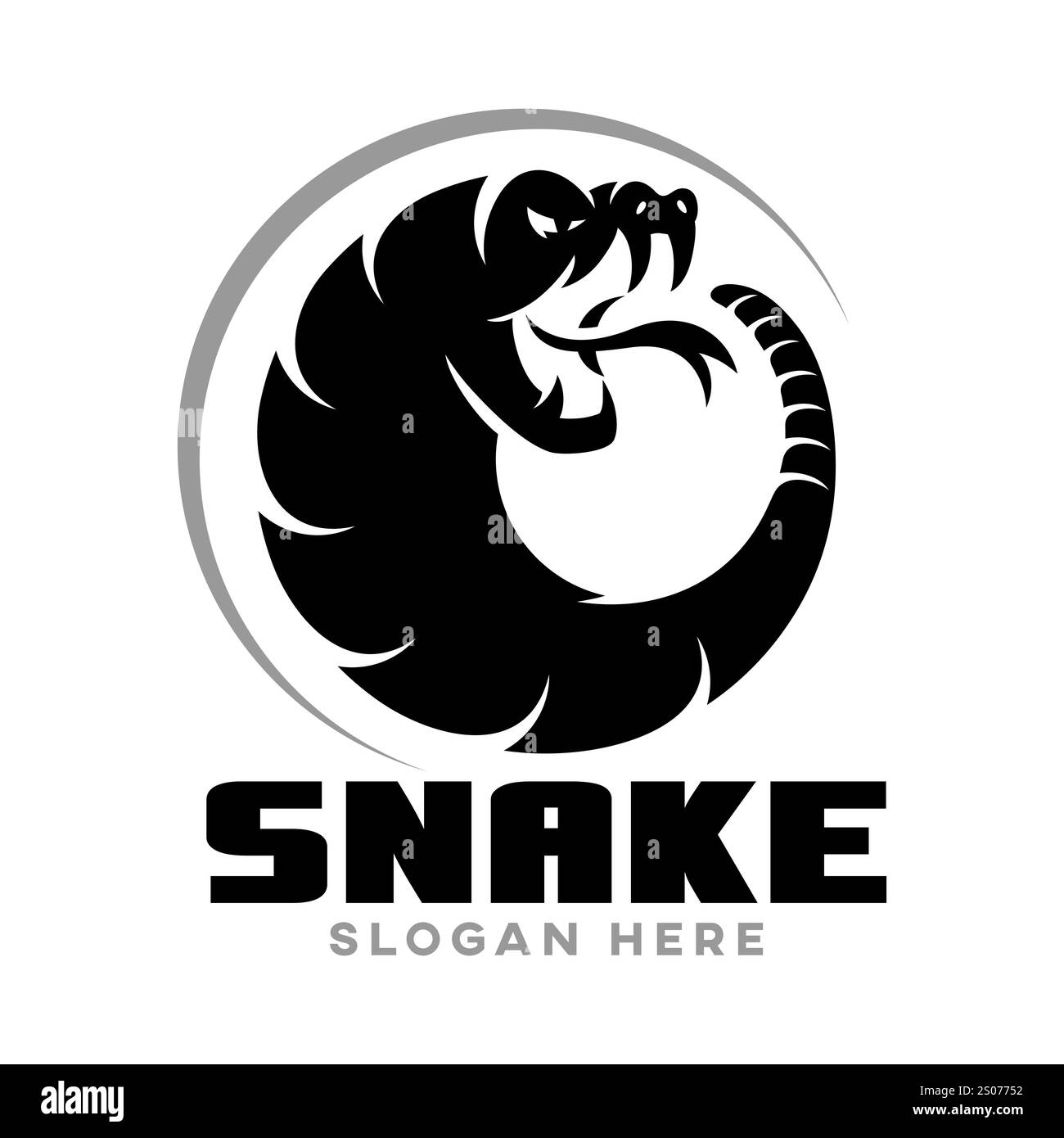 Modern poisonous snake logo. Vector illustration Stock Vector Image ...