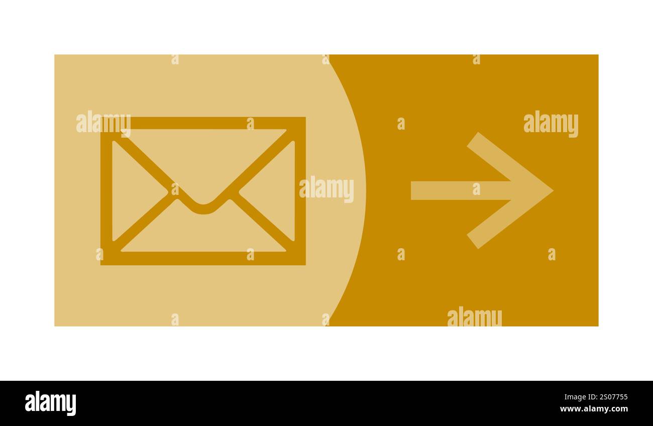 Colorful envelope on color Stock Vector Images - Alamy