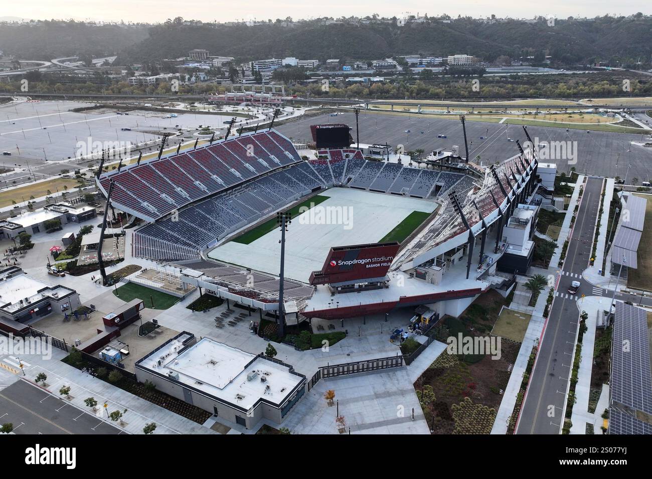 San Diego, United States. 14th Dec, 2024. A general overall aerial view ...