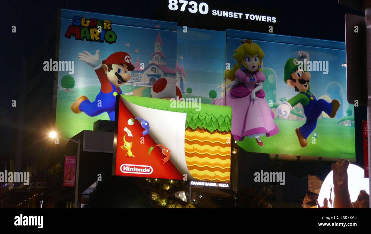 Los Angeles, California, USA 22nd December 2024 Super Mario Nintendo ...