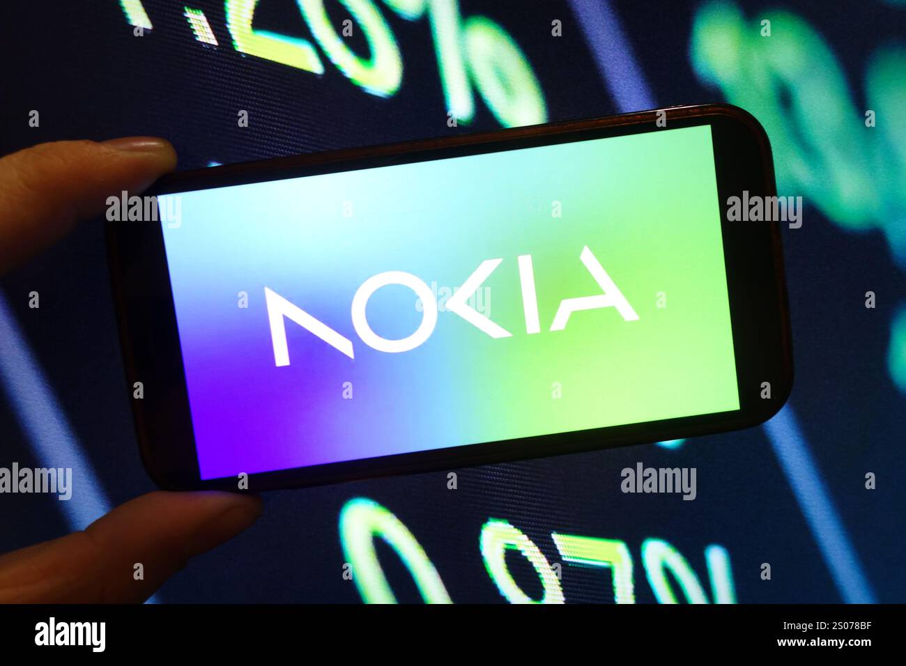Poland. 25th Dec, 2024. In this photo illustration, the Nokia company ...