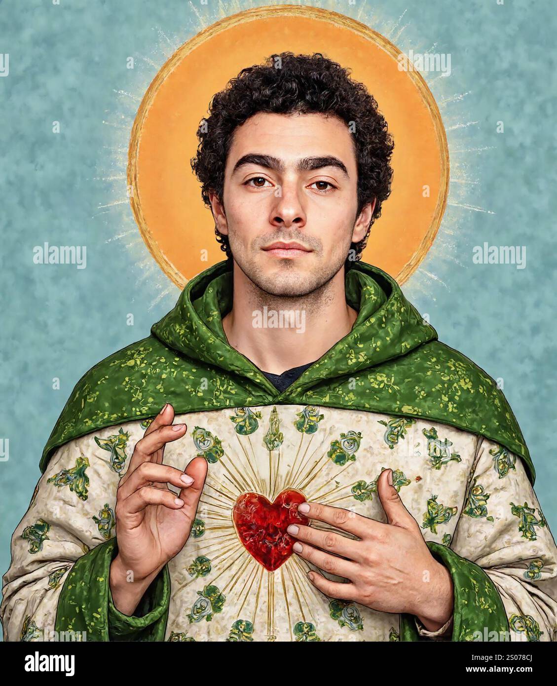 An AI-generated picture depicting Luigi Mangione as a saint, in ...